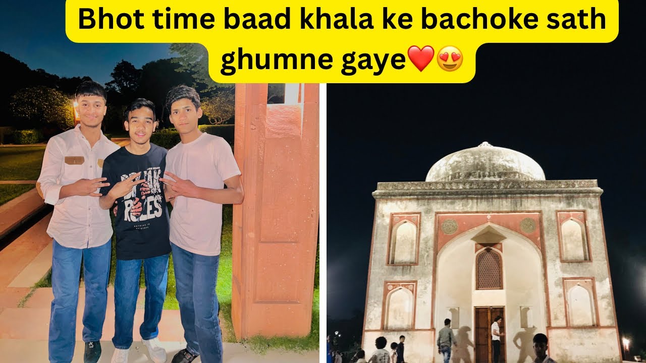 Bhot time baad ghumne gaya apni khala ke bacho ke sath sundar nursery ️ ...