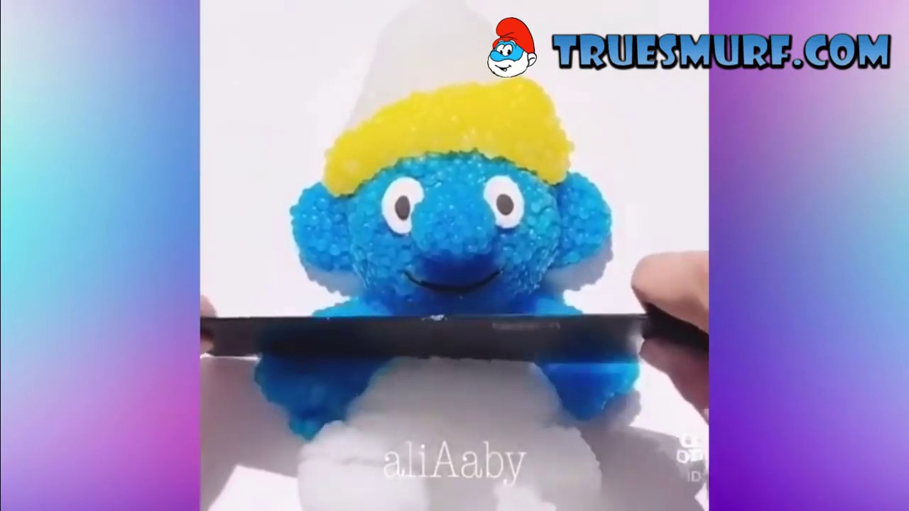 Satisfying Slime Videos - Find The True Smurf - YouTube