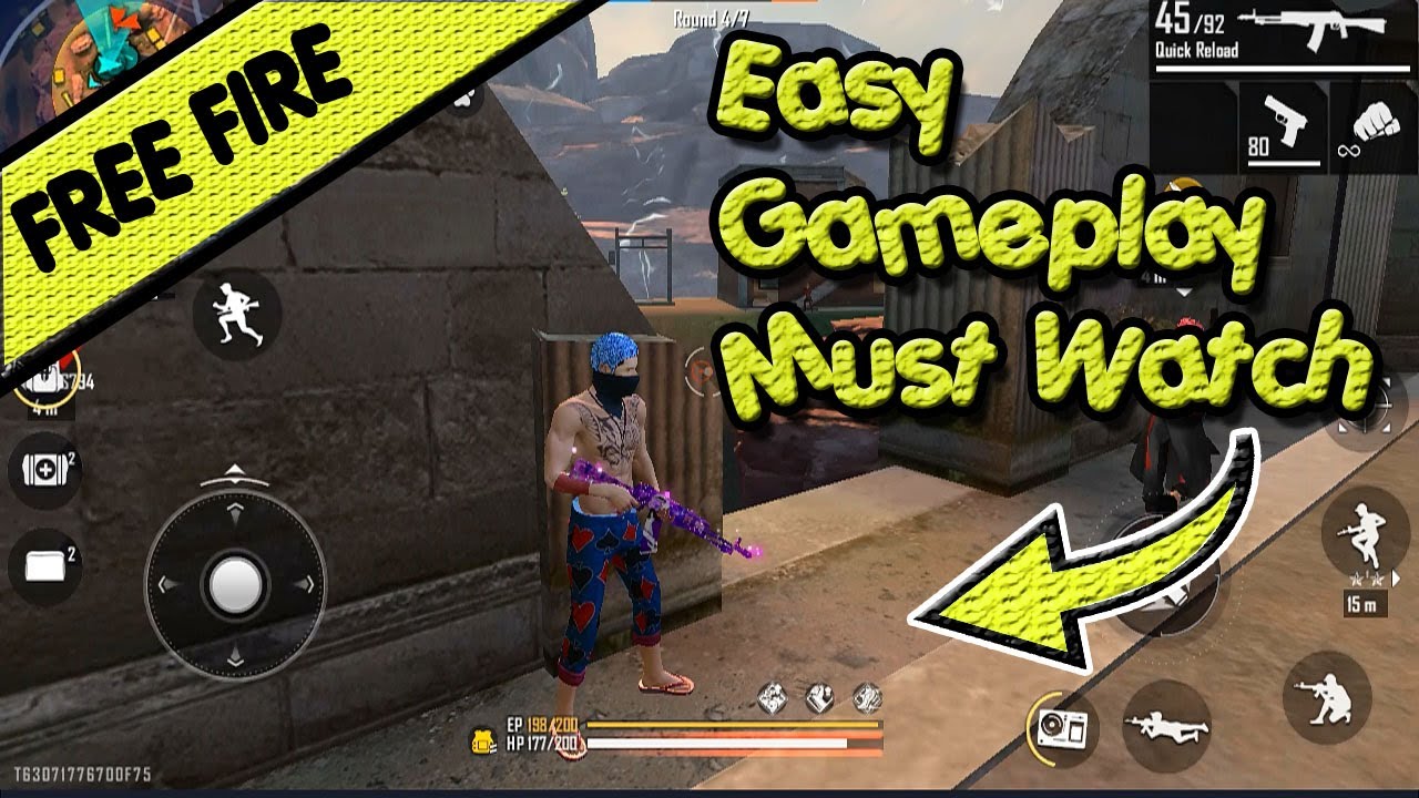 Easy Gameplay Must Watch | Free Fire Fast Gameplay | A1K - YouTube