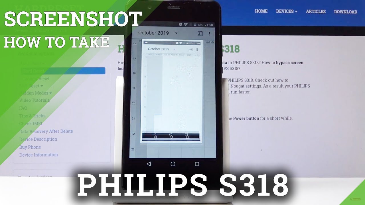 How to Take Screenshot in PHILIPS S318 - Save & Share Screen - YouTube
