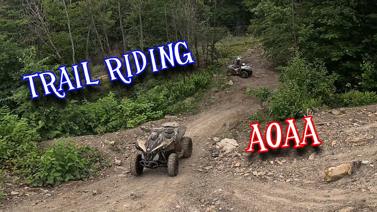 Trail riding at AOAA - Can am renegade 1000xxc - Honda foreman 500 ...
