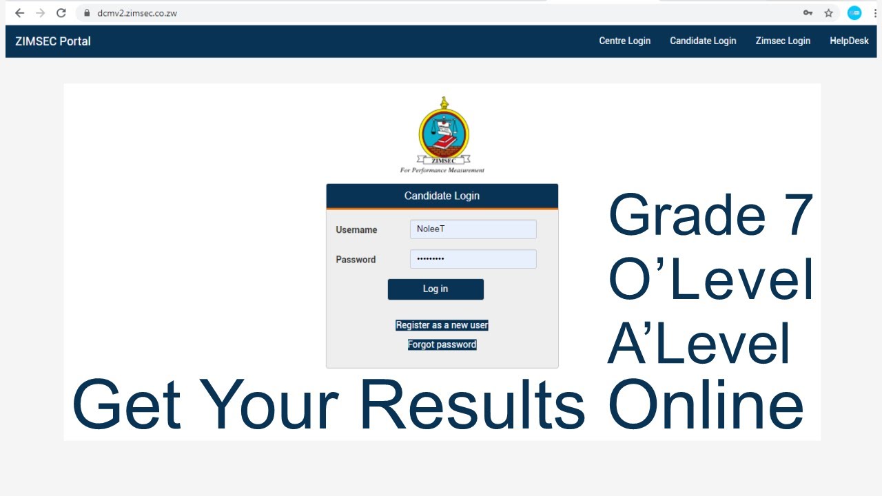 Zimsec Results Portal YouTube Zimsec Results Portal YouTube
