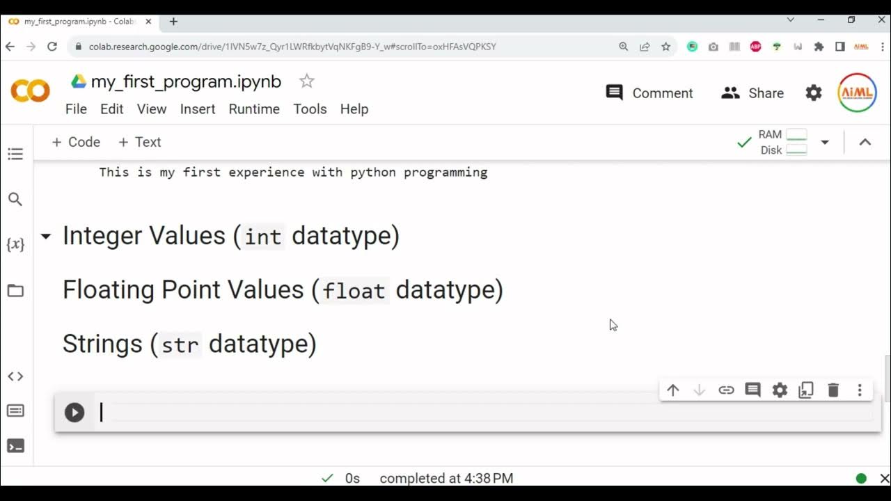 Lec 14 Introduction To Datatypes In Python Youtube