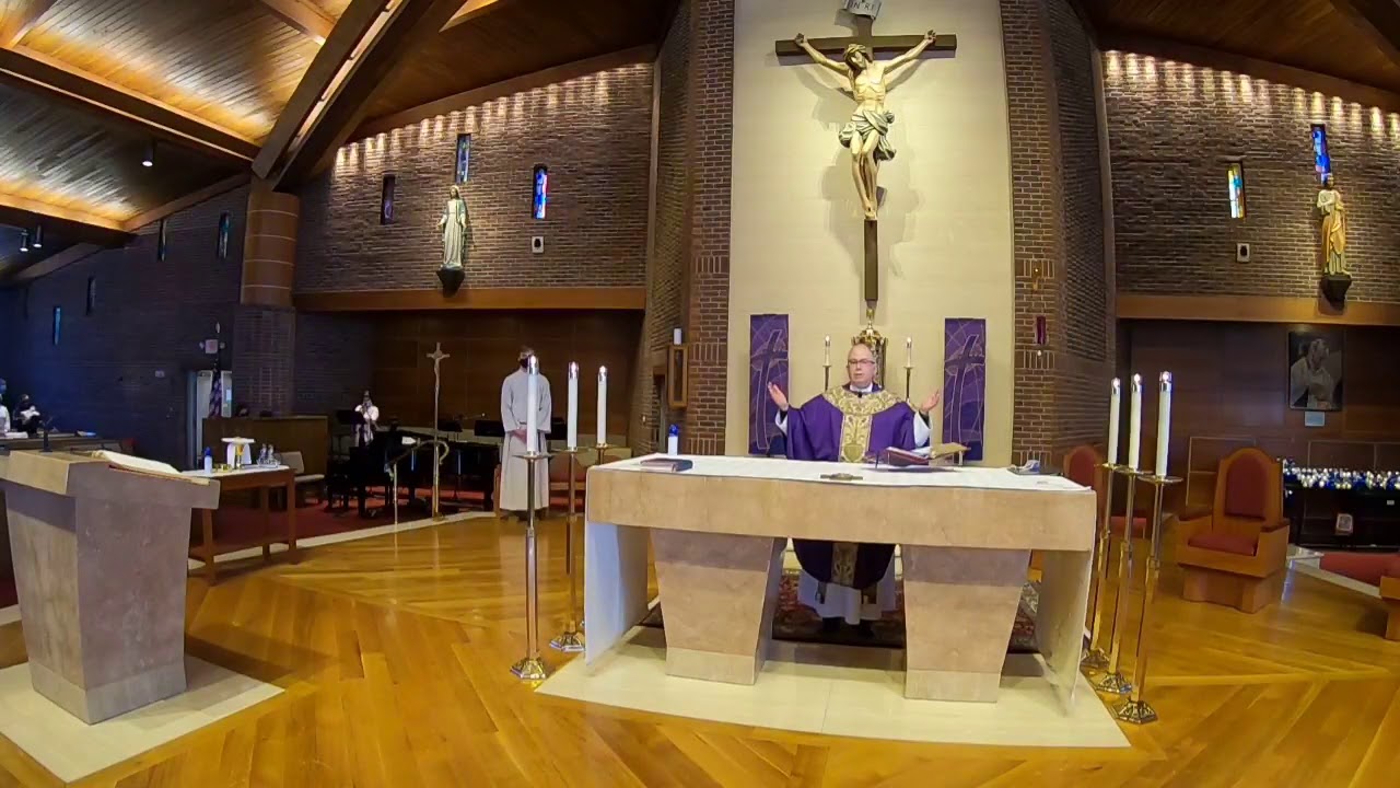 Sunday, March 7th Mass with Fr Frank new Pastor announcement - YouTube