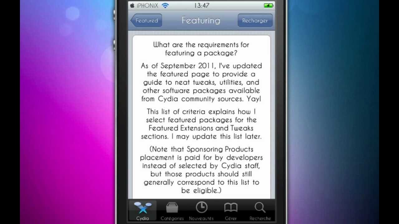 Featured in Cydia - YouTube