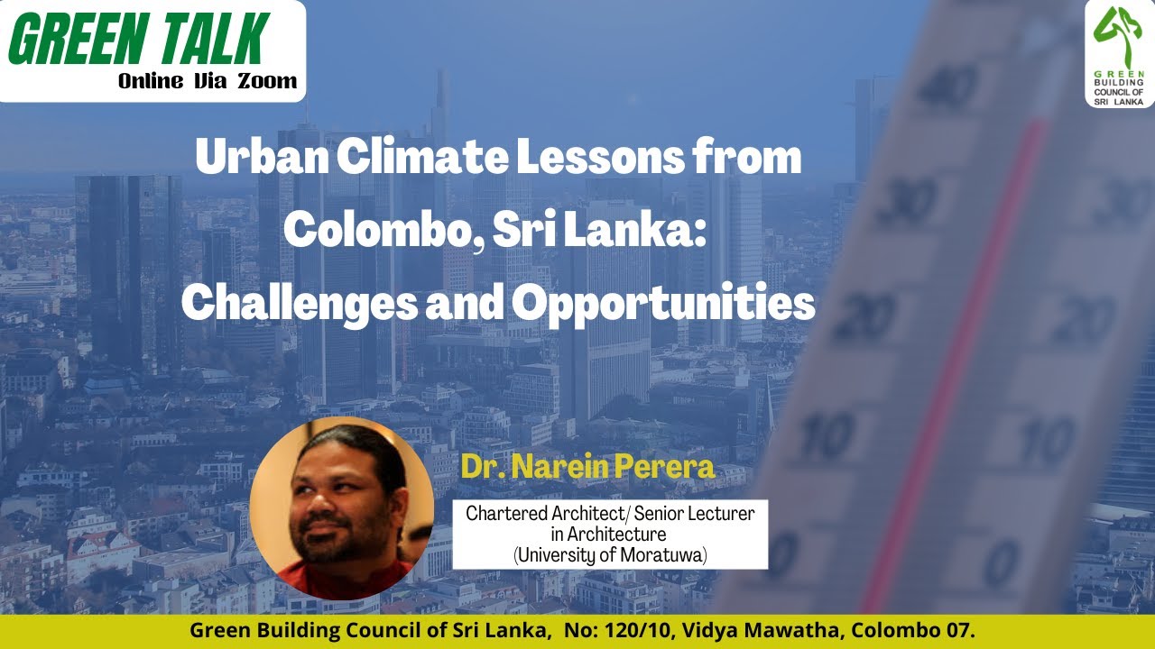 Urban Climate Lessons from Colombo, Sri Lanka : challenges and ...