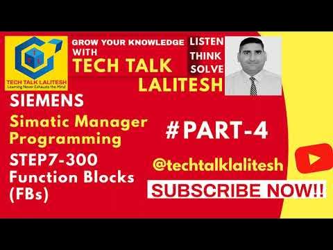 #PART4 FUNCTION BLOCKS (FBs) IN SIMATIC MANAGER | SIEMENS TUTORIALS HINDI | AUTOMATION TUTORIALS ...
