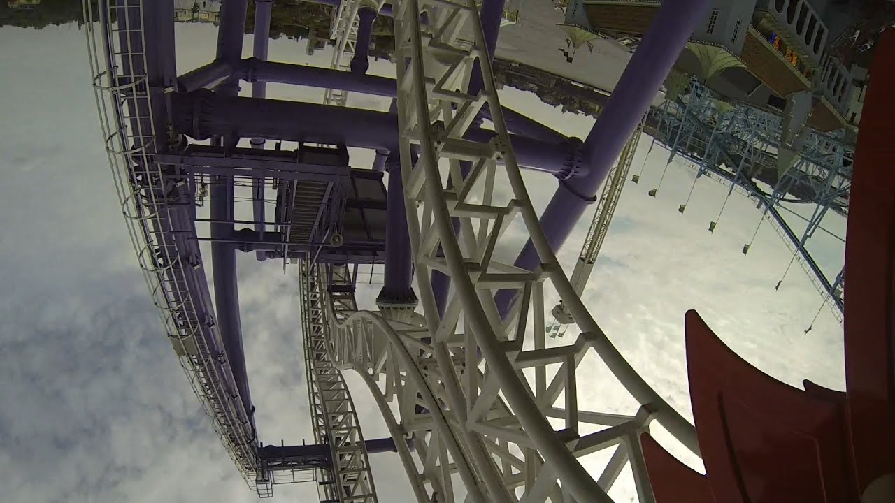 Intamin Ball Coaster ZacSpin Insane Gröna Lund 2016 POV Onride Forward ...