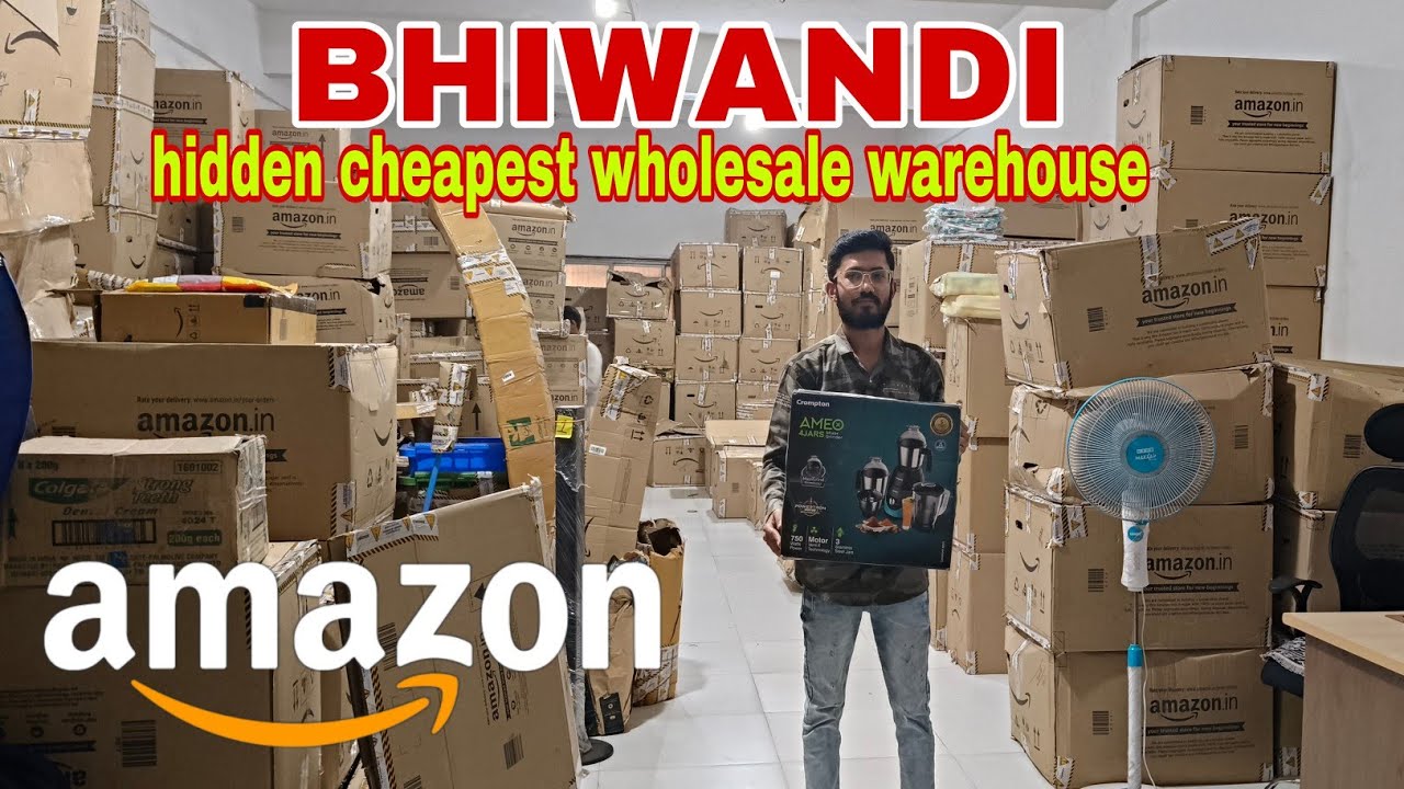 hidden warehouse in Bhiwandi😱/ Amazon product/secret cheapest wholesale ...