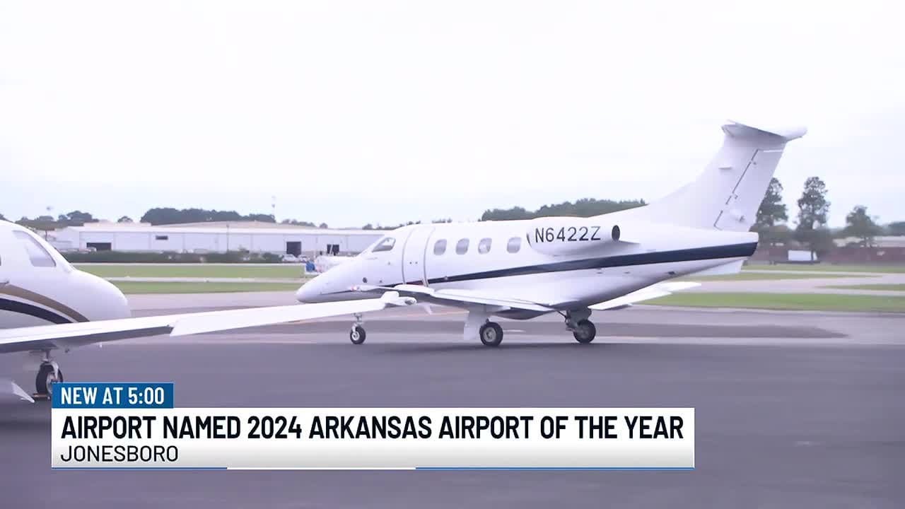 Jonesboro Municipal Airport receives Airport of the Year Award. - YouTube
