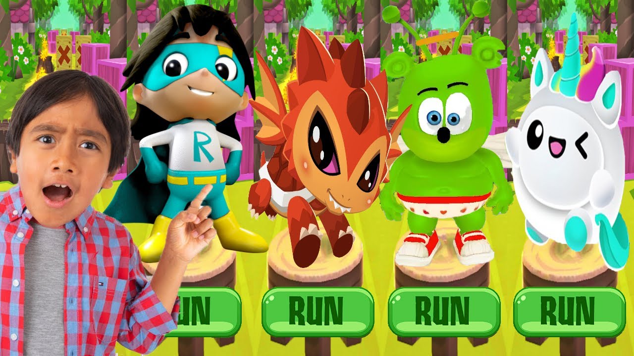 Tag with Ryan Blue Titan vs Gummy Bear Run vs Recyclings Run vs Dash ...