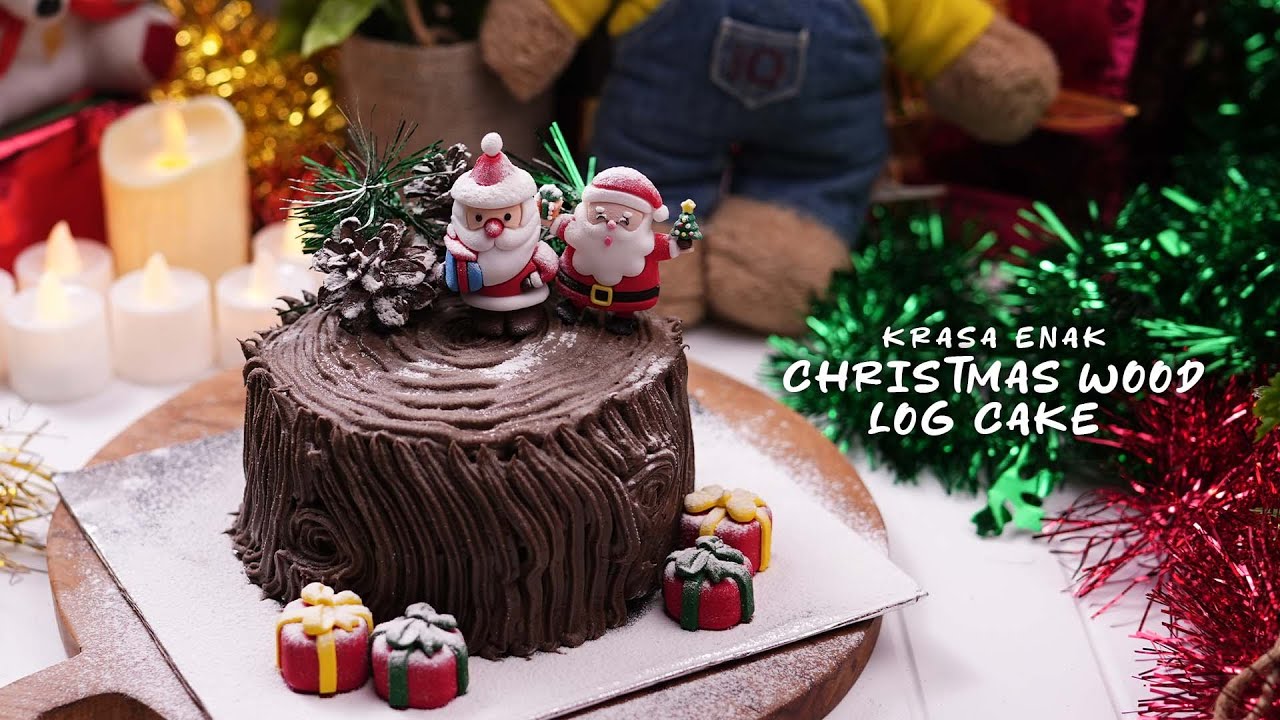 Cake Natal - Christmas Wood Log Cake !! Selamat Hari Natal Sobat Bamboe ...
