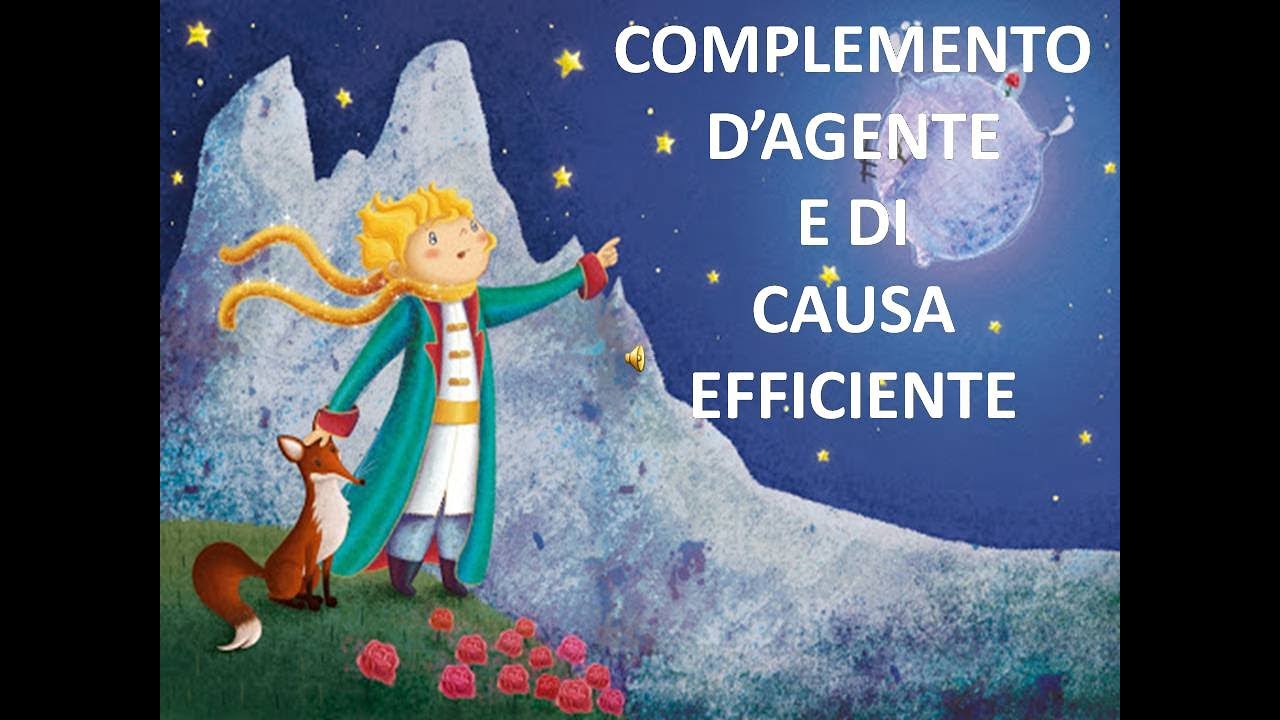COMPLEMENTO D'AGENTE E DI CAUSA EFFICIENTE - YouTube