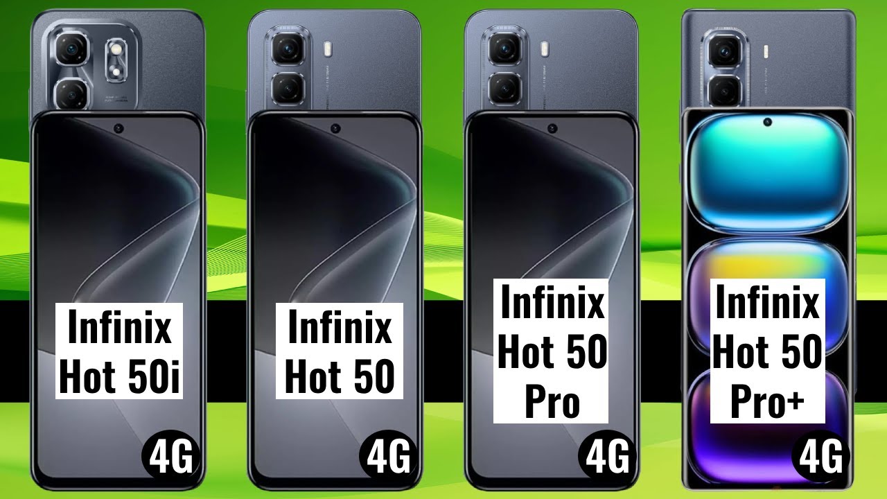 Infinix Hot 50i Vs Infinix Hot 50 Vs Infinix Hot 50 Pro Vs Infinix Hot ...