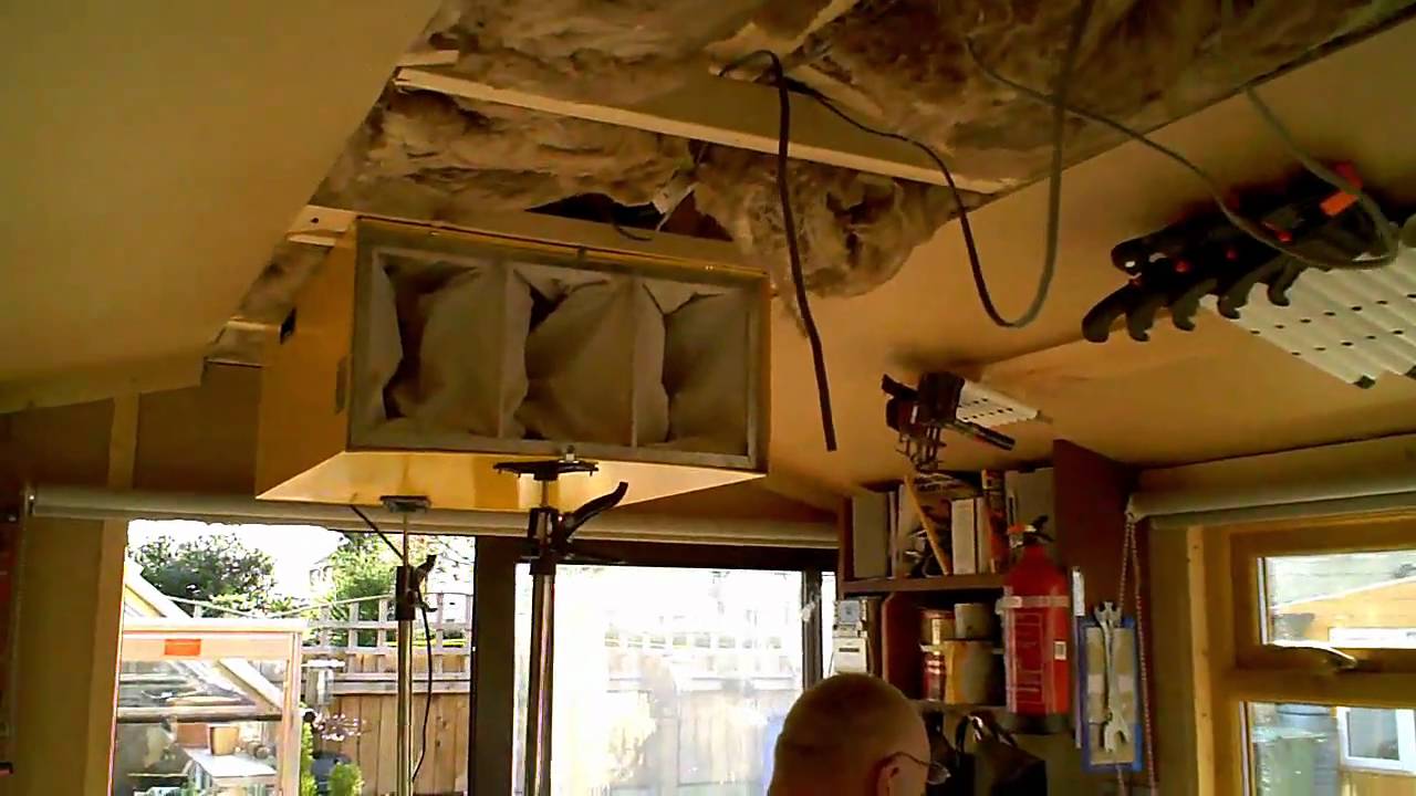 Air filtration unit for the workshop. - YouTube
