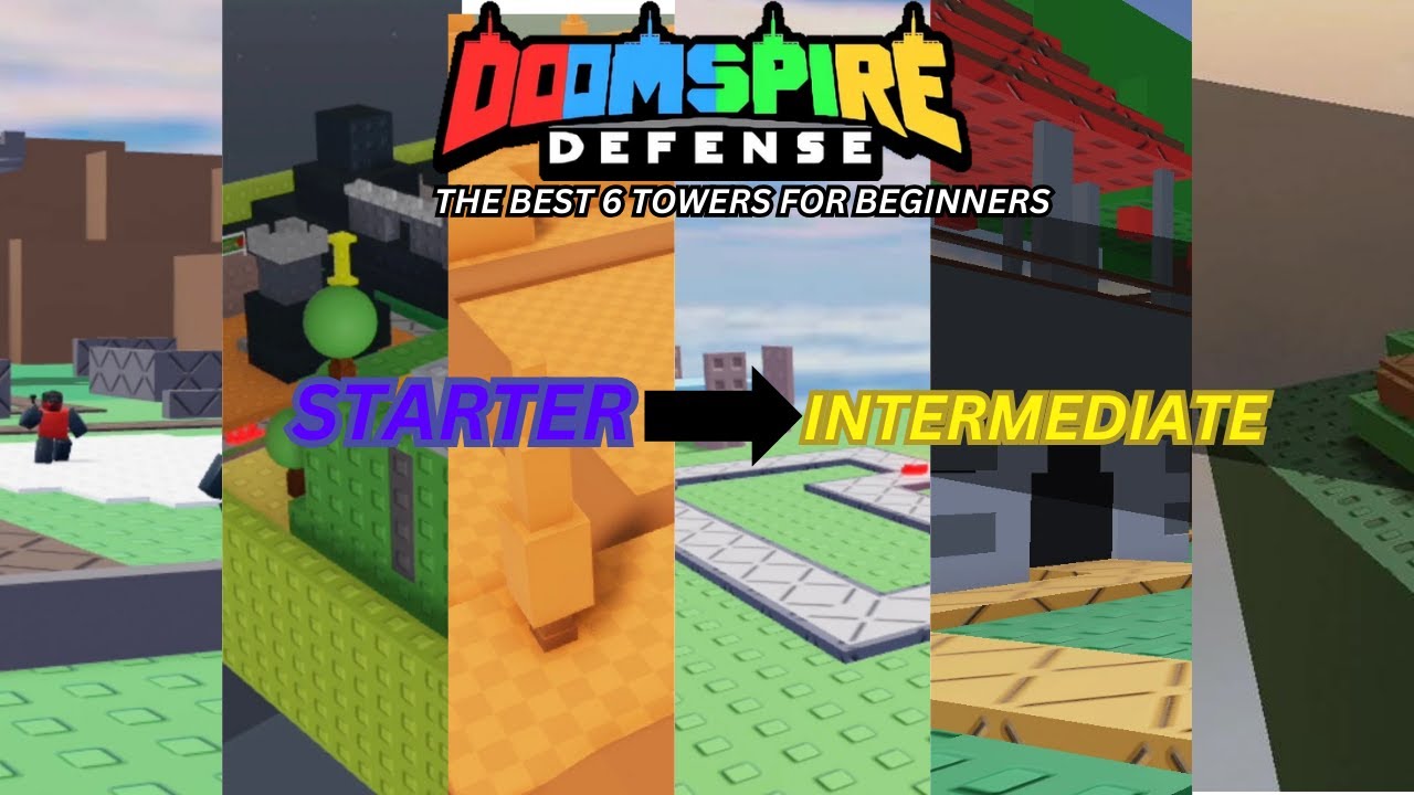 THE BEST 6 TOWERS FOR BEGINNERS | Doomspire Defense - YouTube