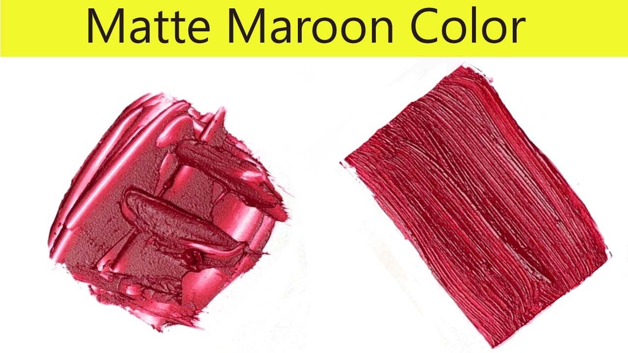 Matte Maroon Color - How To Make Matte Maroon Color - Color Mixing ...