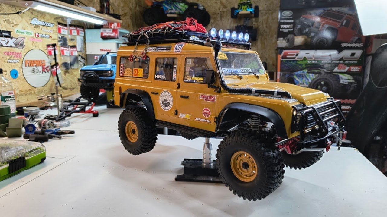 TRAXXAS TRX4 DEFENDER CAMEL TROPHY - FINALIZACJA MODERNIZACJI - YouTube