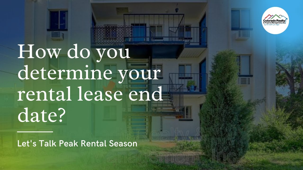How do you determine your rental lease end date? - YouTube