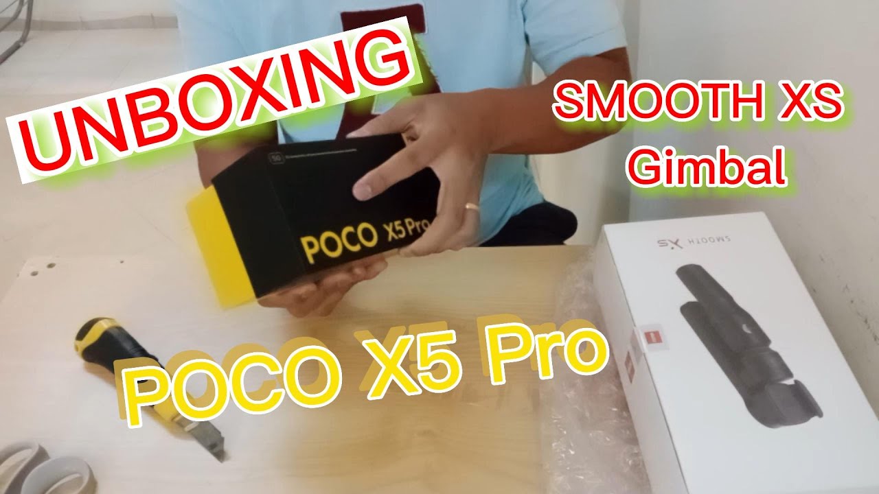 UNBOXING: POCO X5 Pro 5G / SMOOTH XS Gimbal - YouTube