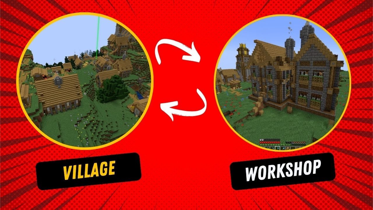 Turning a Village House into a Mobile Workshop in Minecraft Create ...