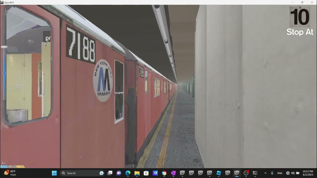 Openbve R21-R22 WH 5 Train Arriving & Departing at Pelham Parkway - YouTube