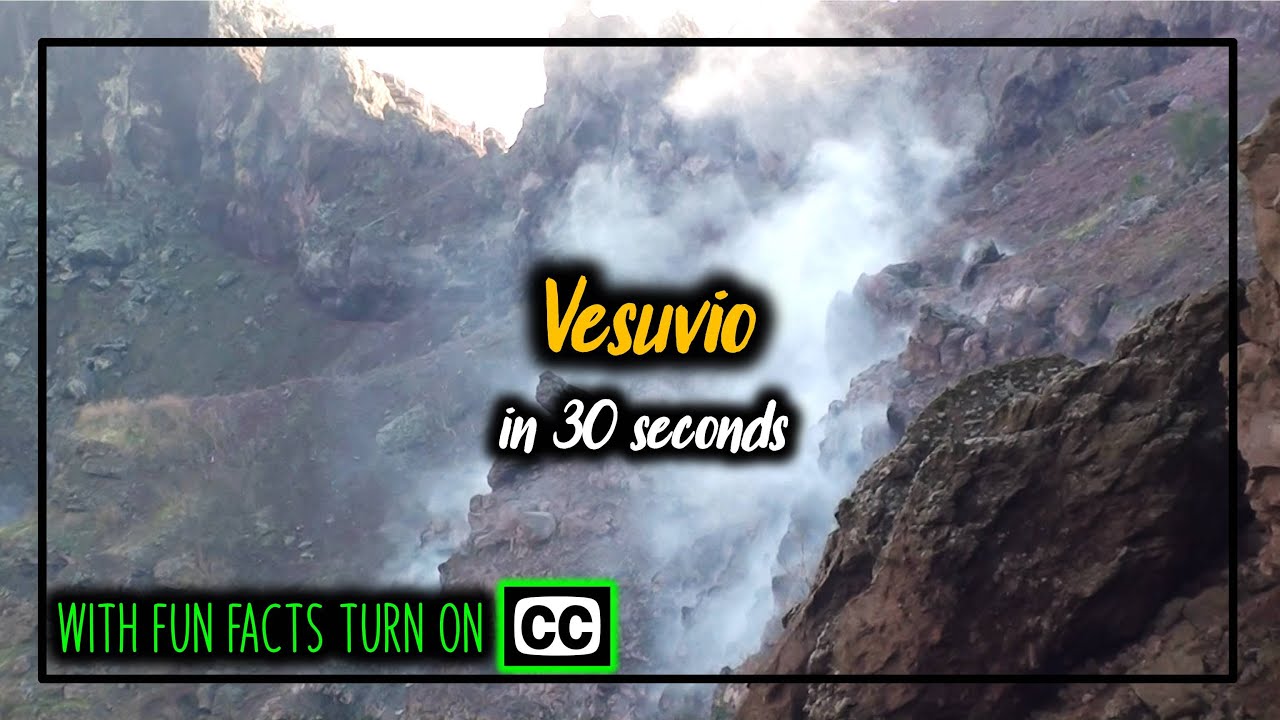 Mount Vesuvius Active Volcano in 30 seconds - with fun facts! Vesuvio ...