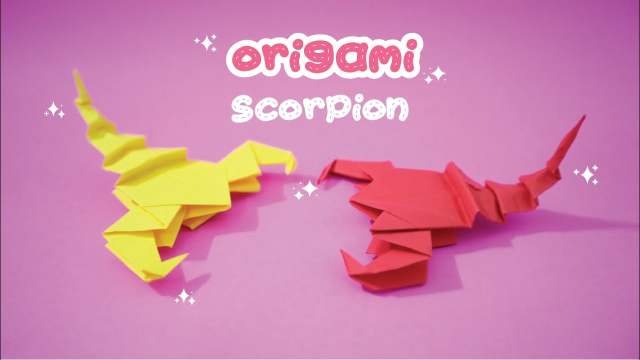 Origami Scorpion step by step easy instructions - YouTube