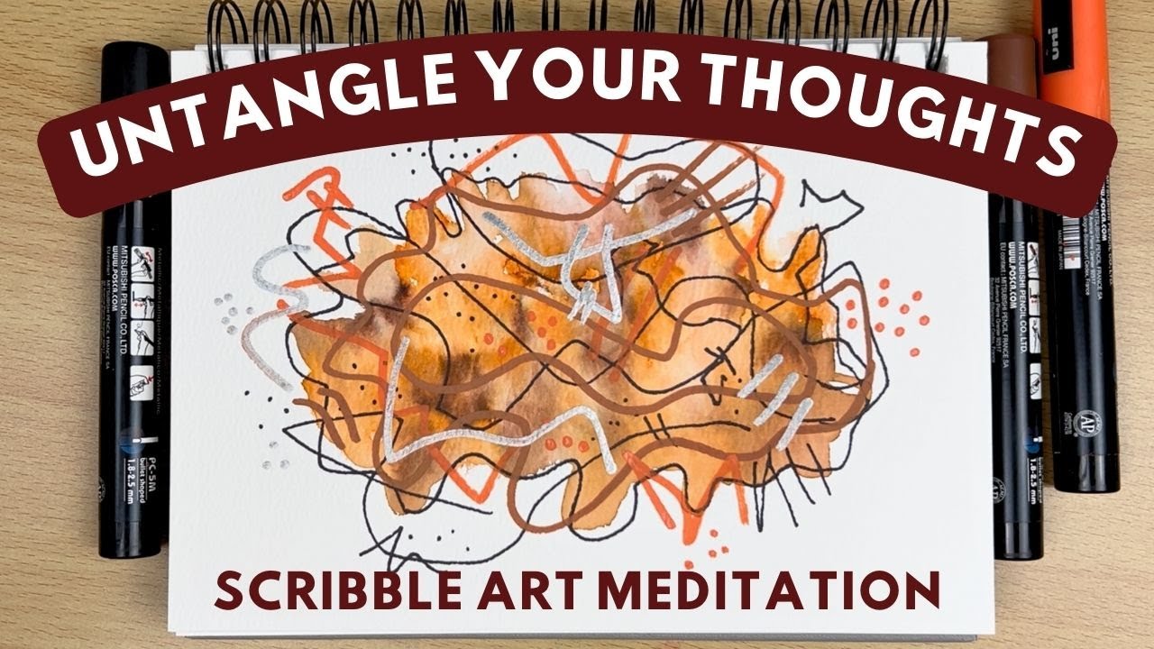 Untangle Your Thoughts & Feel Relief | Art Meditation | Mindful Drawing ...
