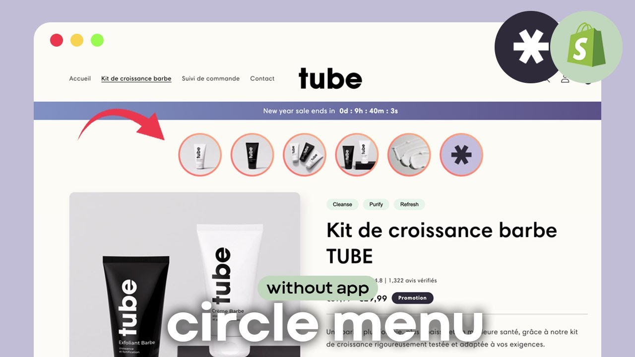 How to add Circle Menu in Shopify - Collection Carrousel - YouTube