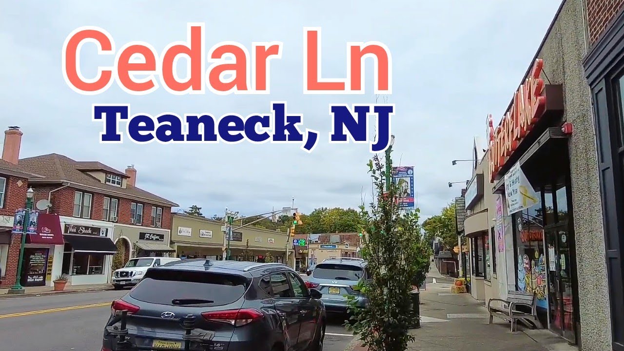 Walking on Cedar Lane in Teaneck, New Jersey, USA | Elm Ave to Palisade ...