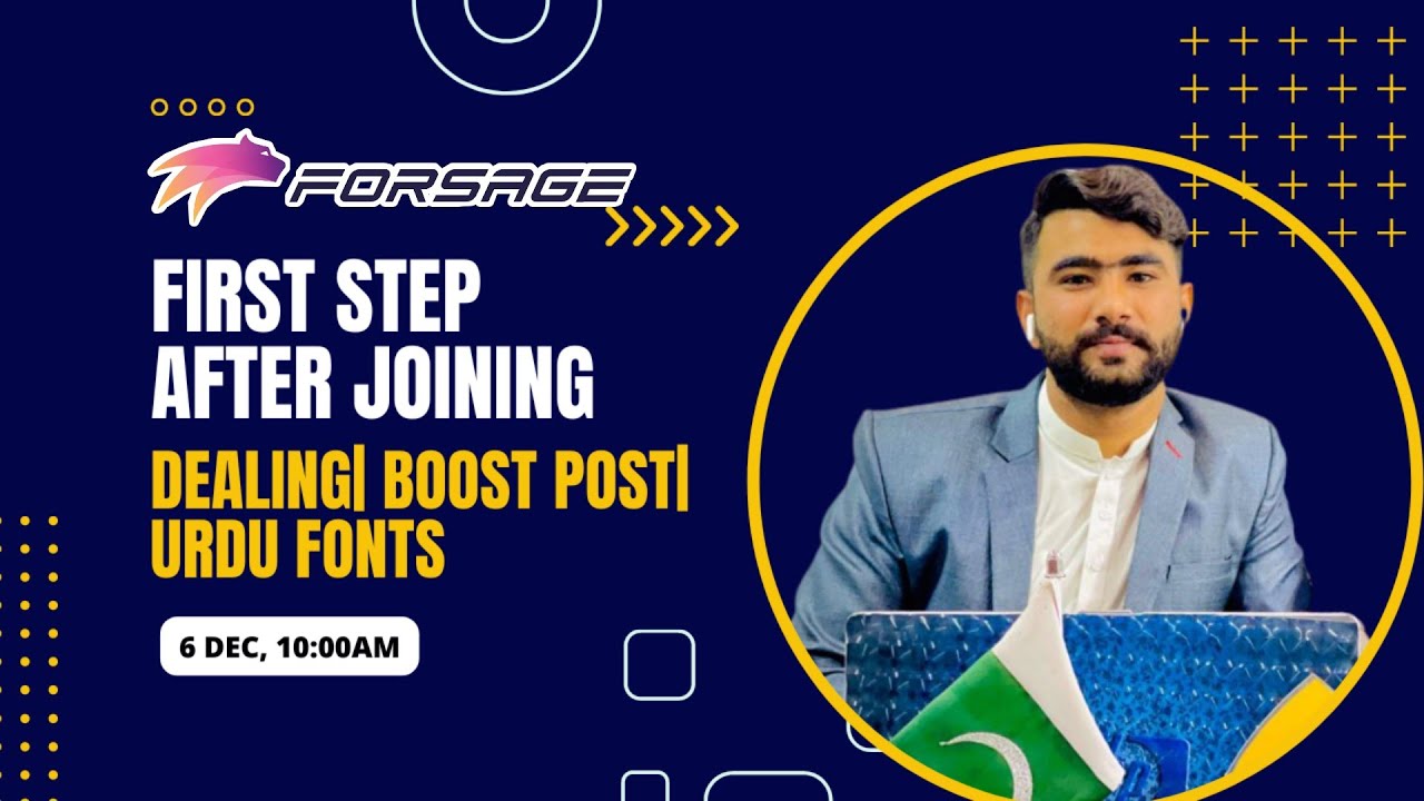 First Step After Forsage joining| Boost Post| Dealing| Sir Shahzad ...