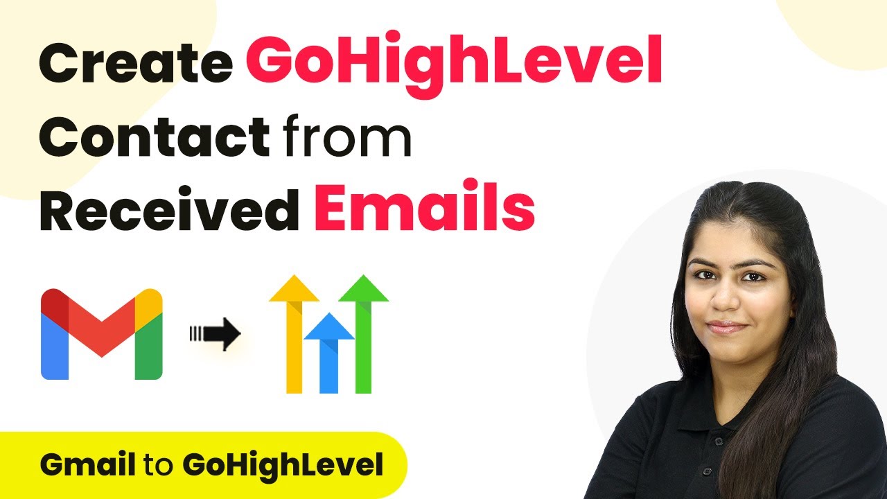 How to Create GoHighLevel Contact from Received Emails | Gmail GoHighLevel - YouTube