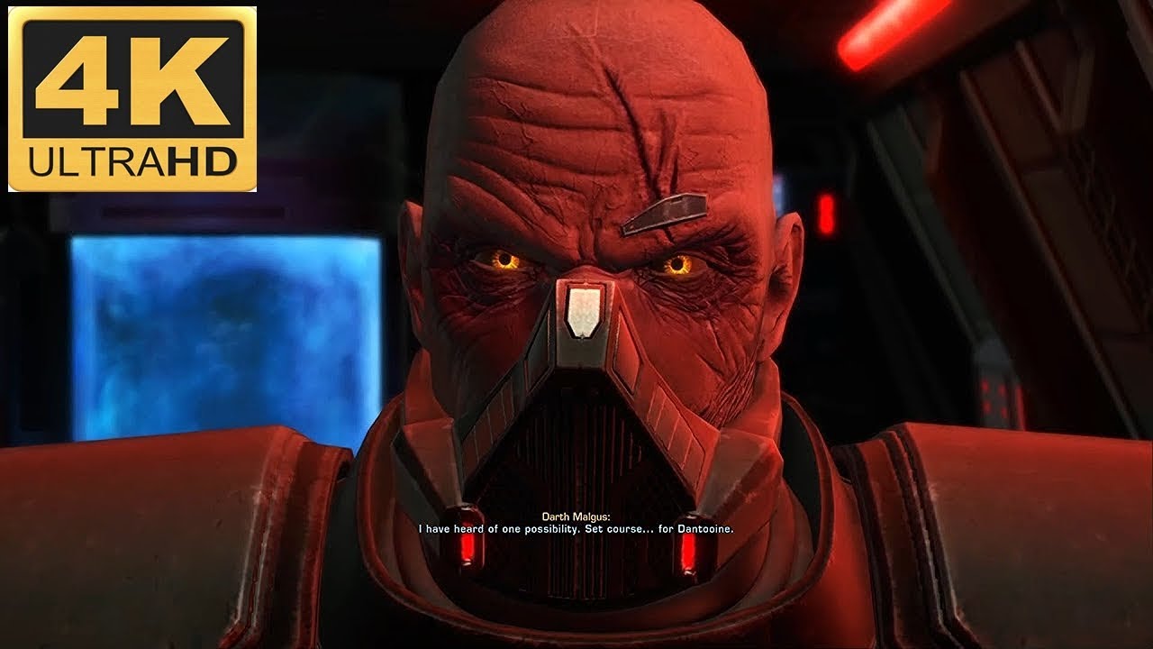 SWTOR: Darth Malgus Has a Nightmare | 4K 60fps - YouTube