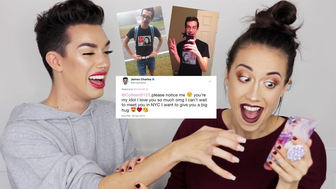 DOING COLLEEN BALLINGER'S MAKEUP WHILE SHE READS MY 2013 FAN TWEETS TO ...