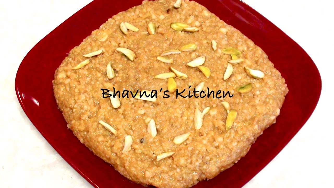 Dudh no Halwo - Doodh Halwa Video Recipe - Milk Pudding Recipe by ...