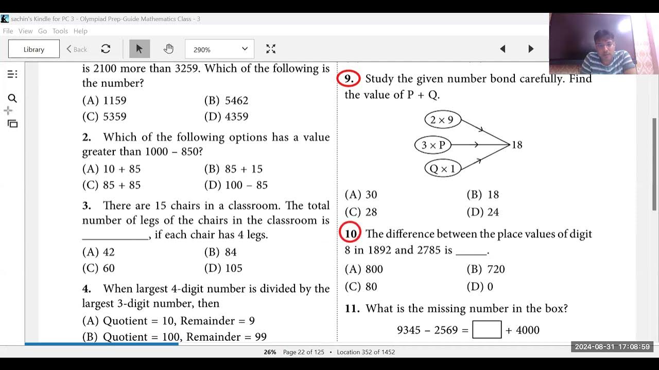 Grade 3 Maths Olympiad Class#58 Computation Operation 31st Aug - YouTube