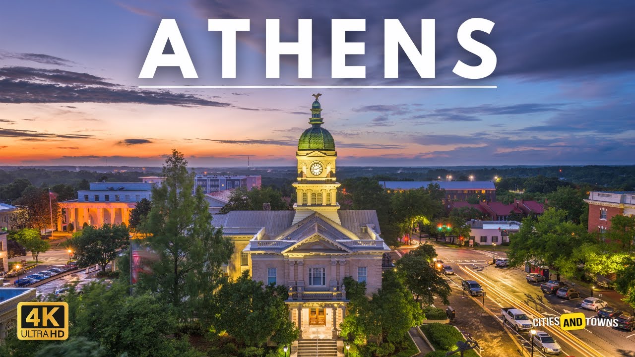 Athens, Georgia 🇺🇸 in 4K Video by Drone - Athens United States - YouTube
