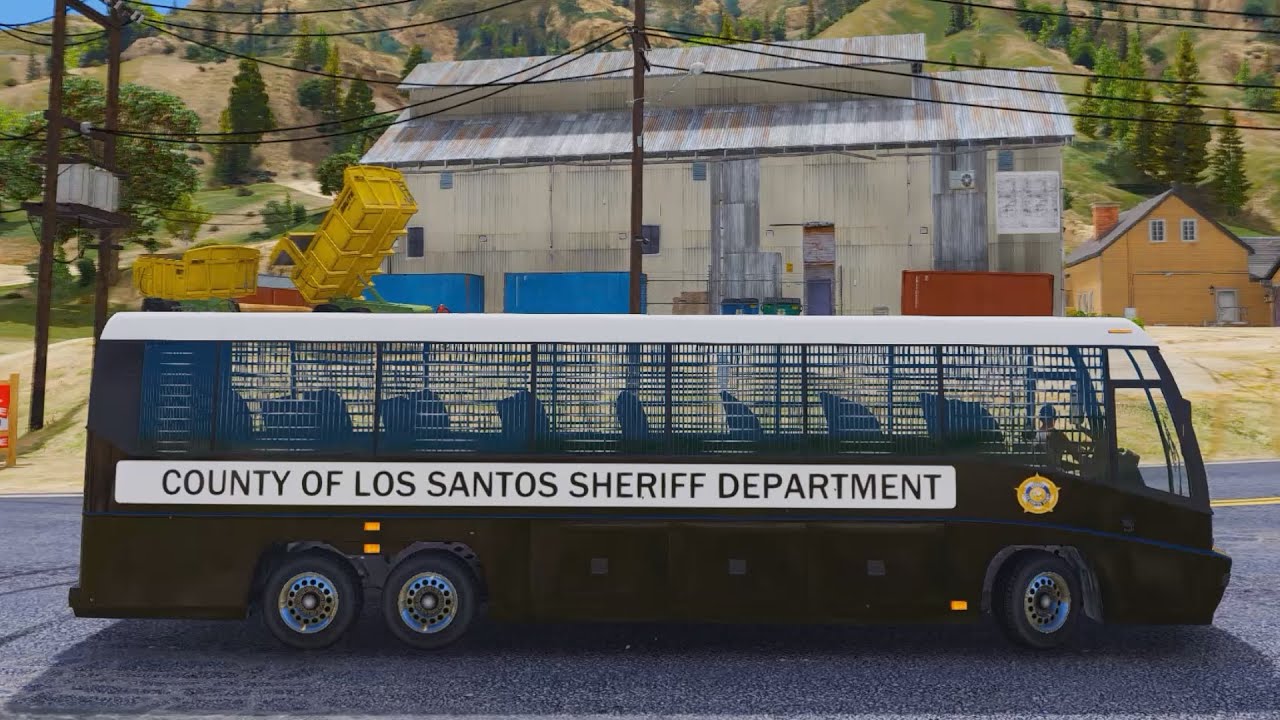 Coach Police Bus - GTA V MOD | 2.7K / 1440p ! _REVIEW - YouTube