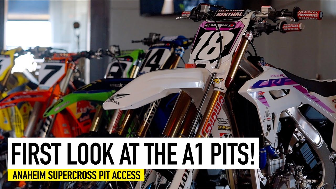 Check Out The 2023 Anaheim One Supercross Pits! | Sights & Sounds - YouTube