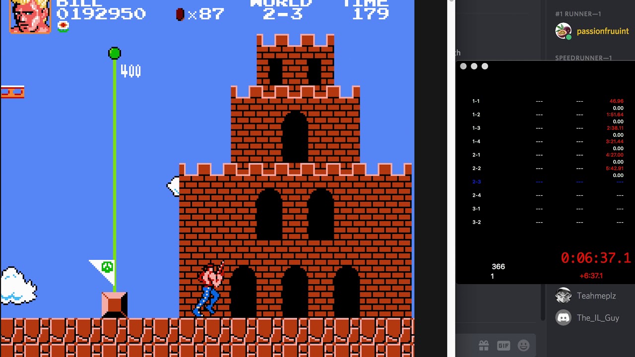 [WR] Super Mario bros crossover: Bill Ryzer Warpless Any% 34:55 - YouTube