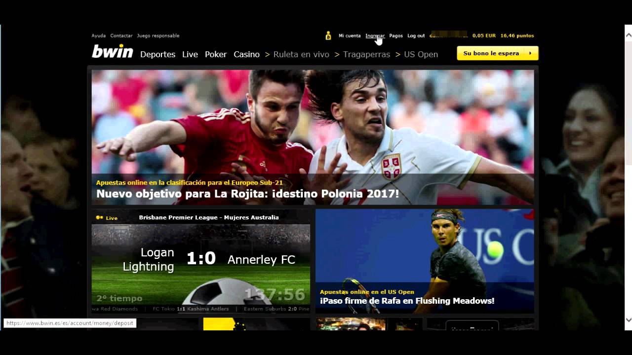 Como hacer deposito en bwin - YouTube