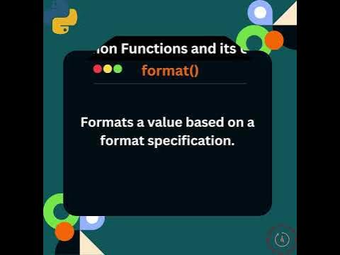 Python's format() function #pythonbasics #python #shorts - YouTube