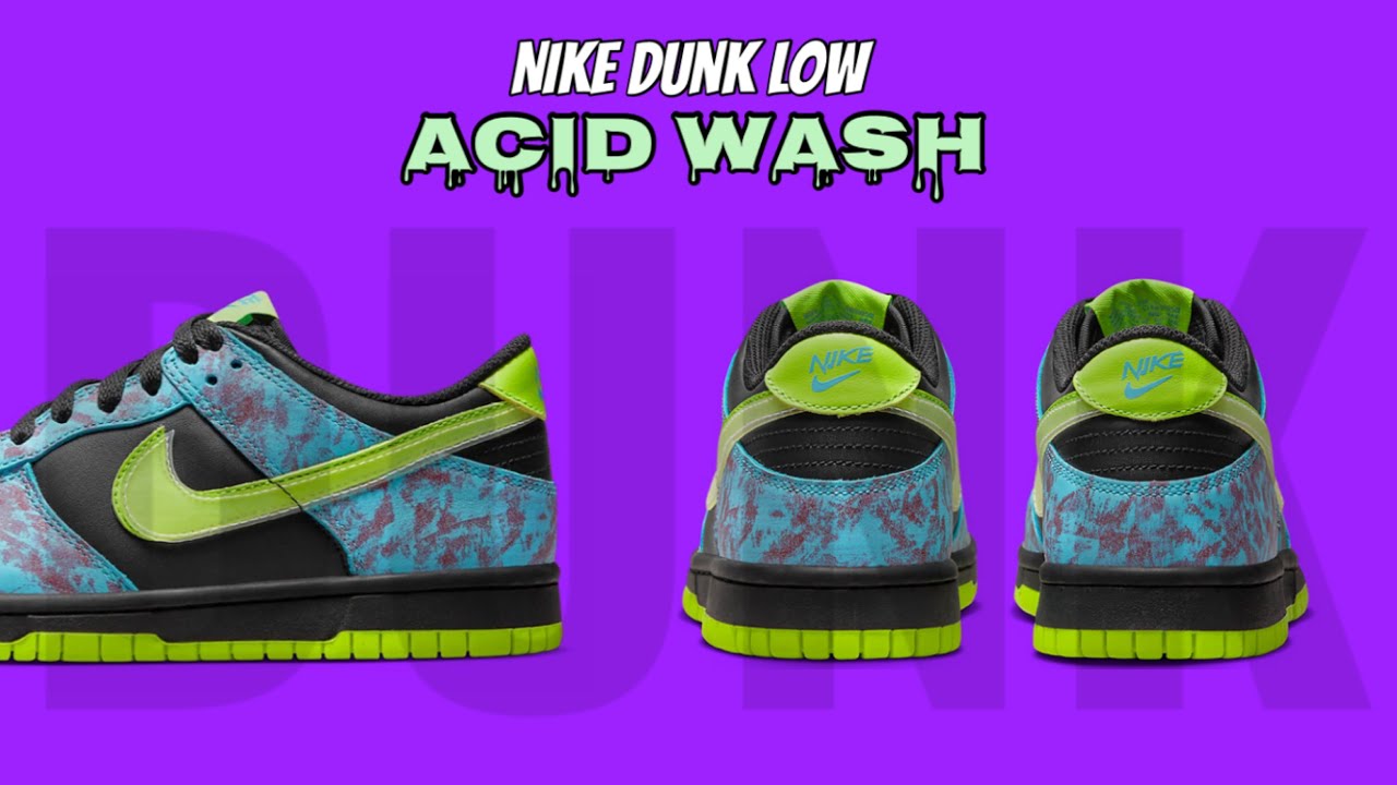 Nike Dunk Low Acid Wash - YouTube