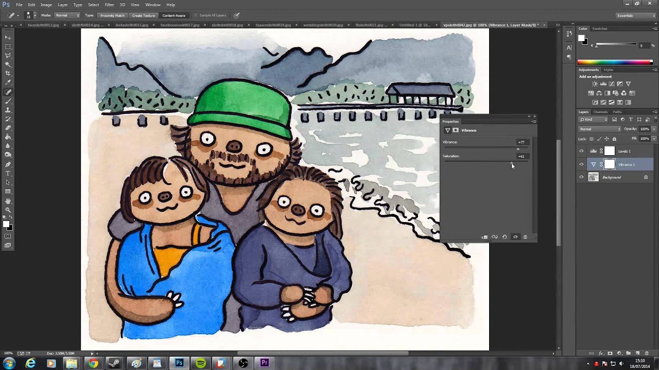 How to enhance your painting using Photoshop - YouTube