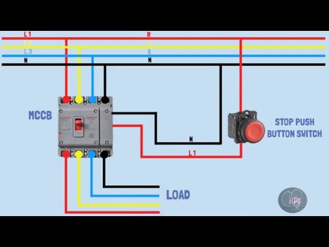 STUT TRIP BREAKER WIRING DIAGRAM// SHUT TRIP CONNECTION VIDEO ANIMATION ...