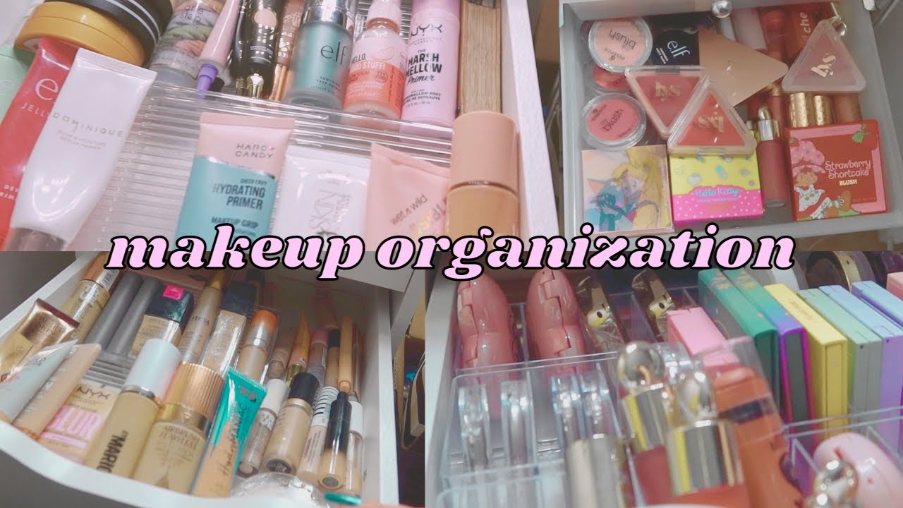 ORGANIZING ALL MY MAKEUP IN MY NEW ALEX DRAWERS PART 1 - YouTube