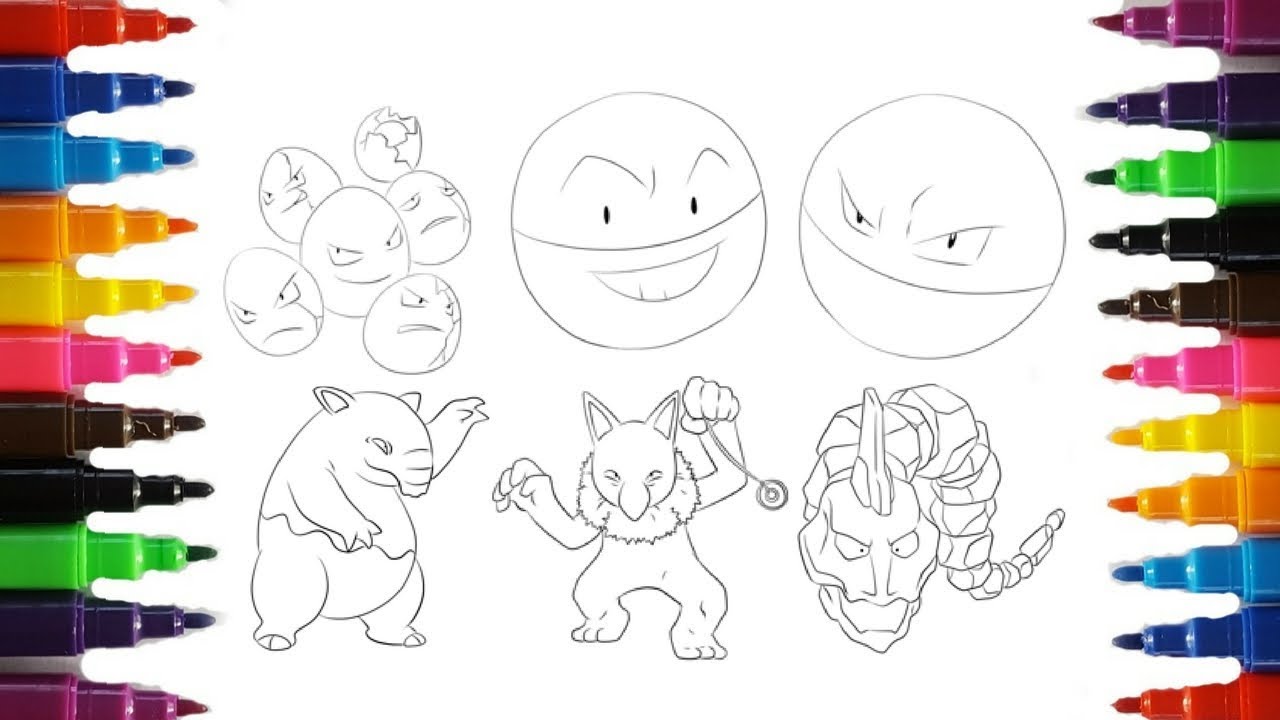 Pokemon Coloring Pages | Six random Pokemon | Guess which Pokemon - YouTube