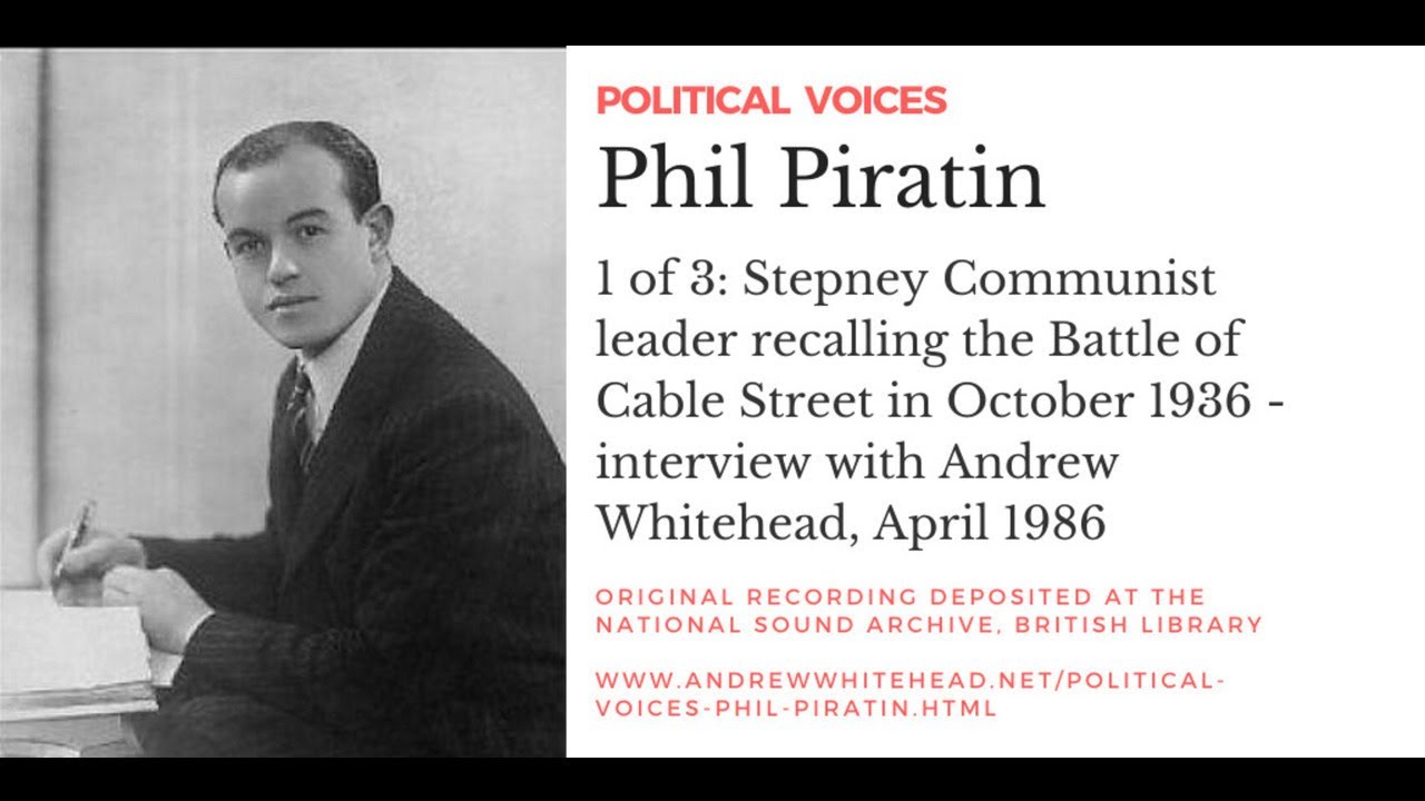 Political Voices: Phil Piratin 1 of 3 - YouTube
