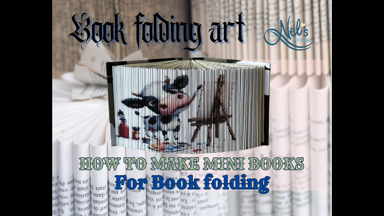 TUTORIAL ON HOW TO MAKE A MINI BOOKS FOR BOOK FOLDING - YouTube